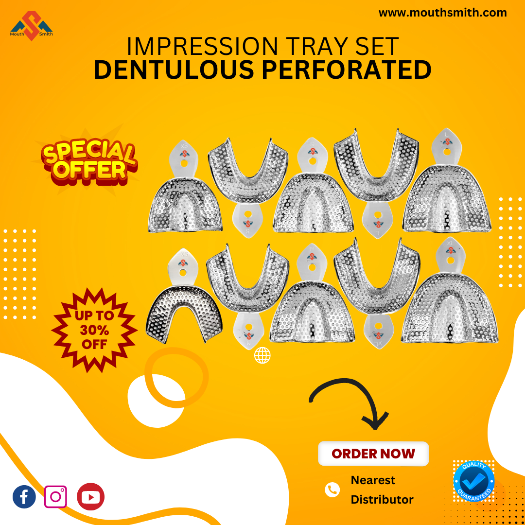 Impression Trays perforated stainless steel (Set of 10) – mouthsmith